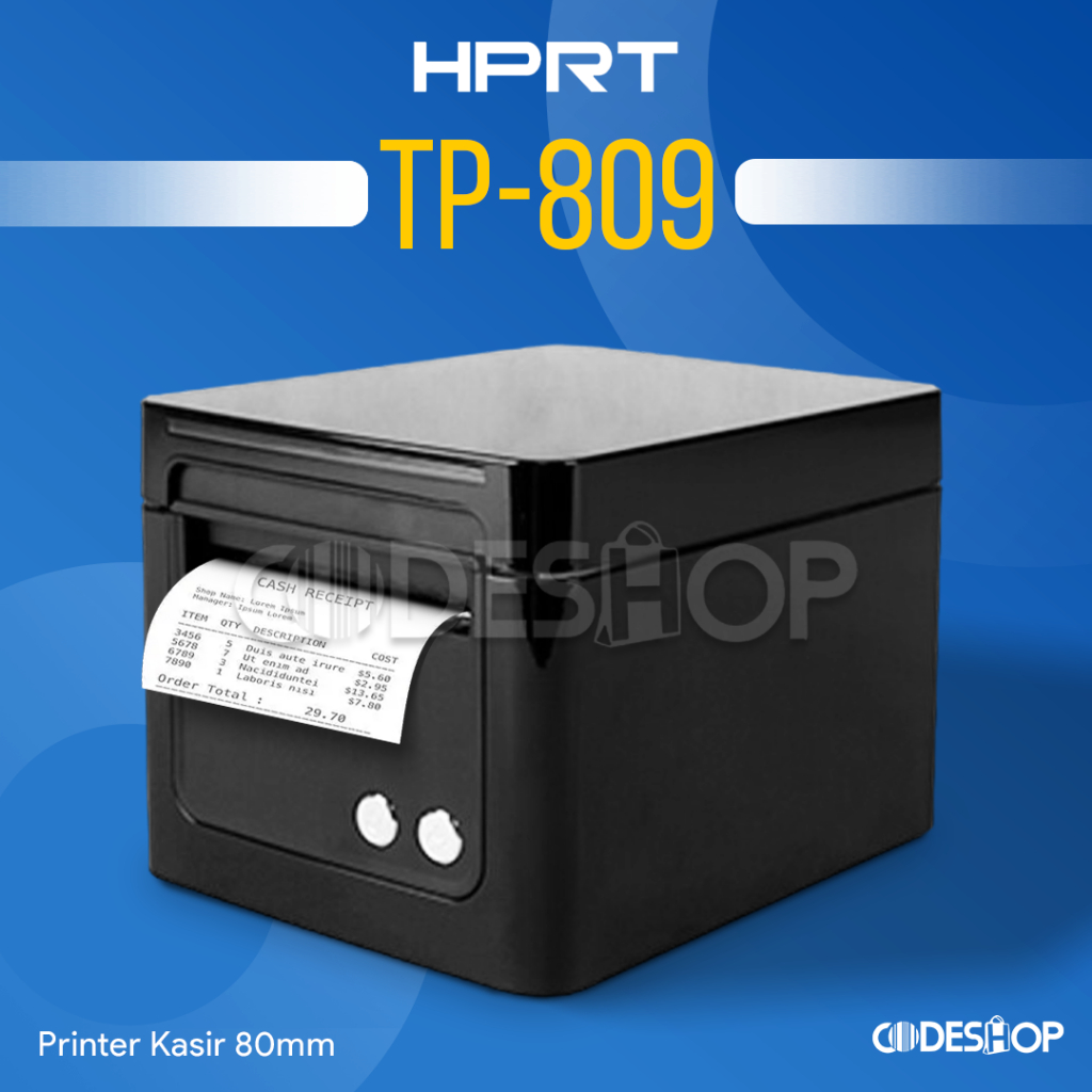 Hprt TP-809 Direct Thermal TP809 203 DPI USB LAN Cashier Receipt ...