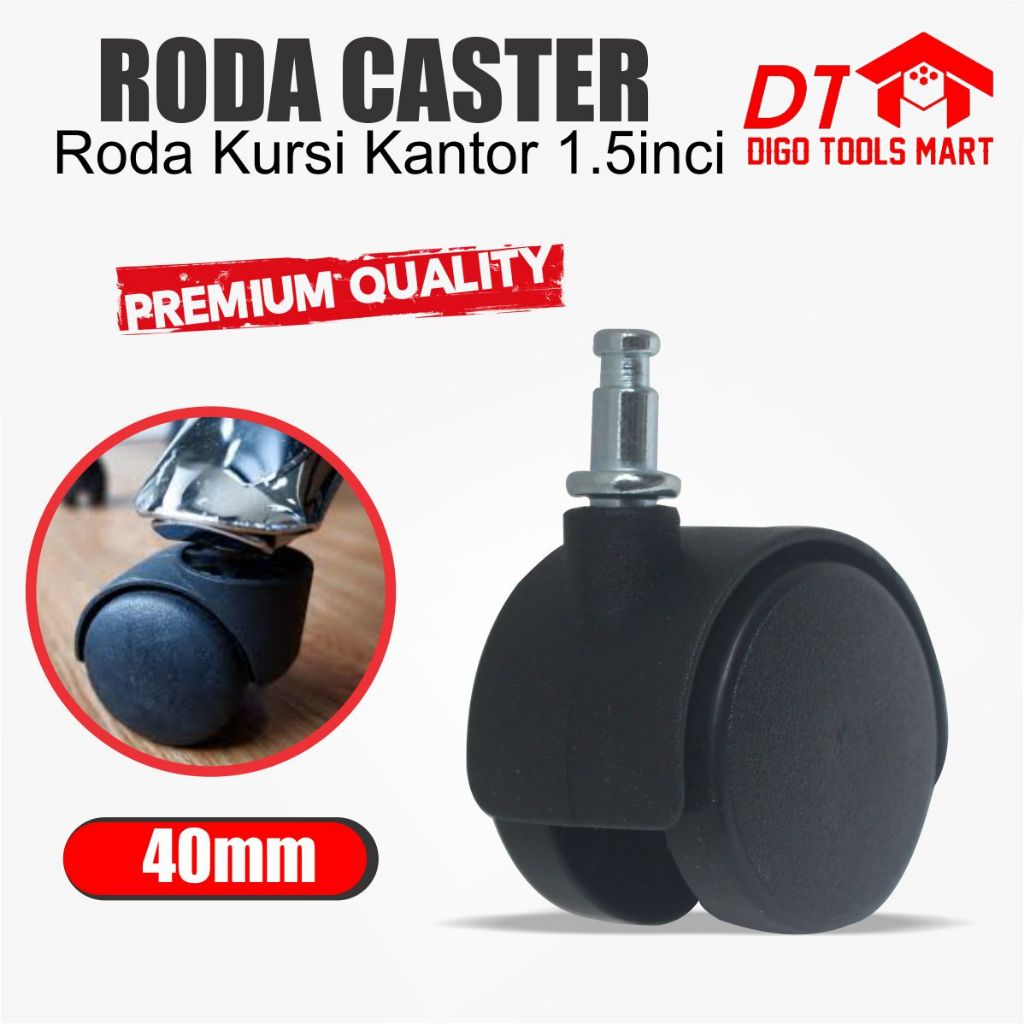 Caster Wheel Plug Without Brakes Office Chair 1.5 Inch Caster Wheel ...