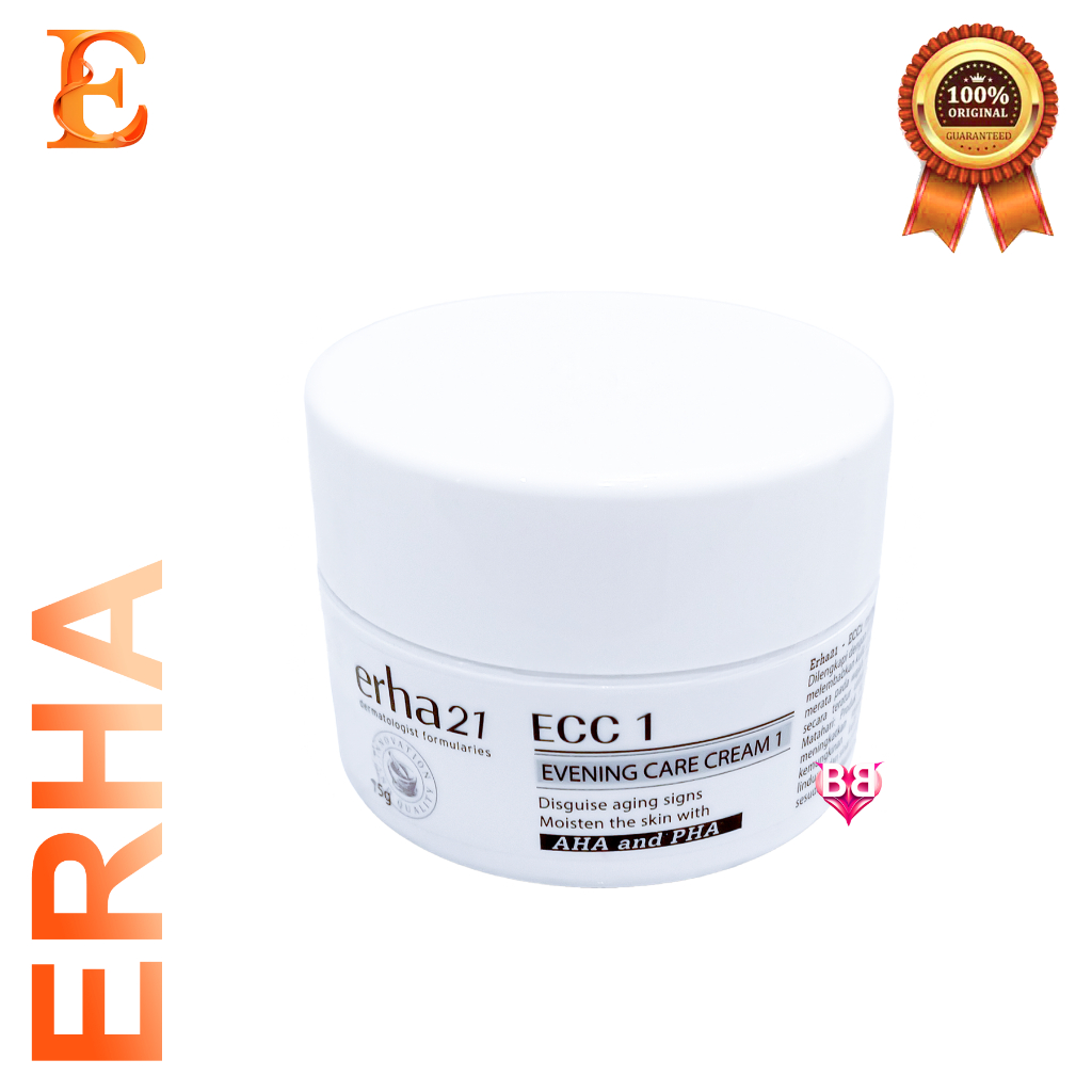 Erha ECC 1 - Evening Care Cream With AHA And PHA/ORIGINAL BPOM (Removes ...