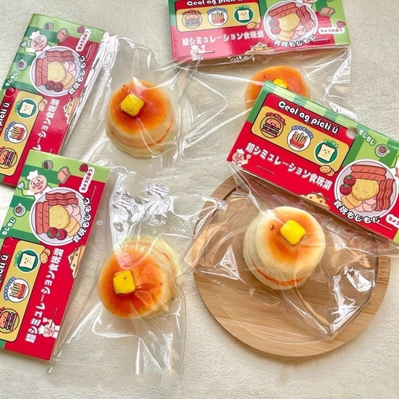 Taba Pancake Squishy Mini Cute Chewy Pancake Realistic Children's Toy ...