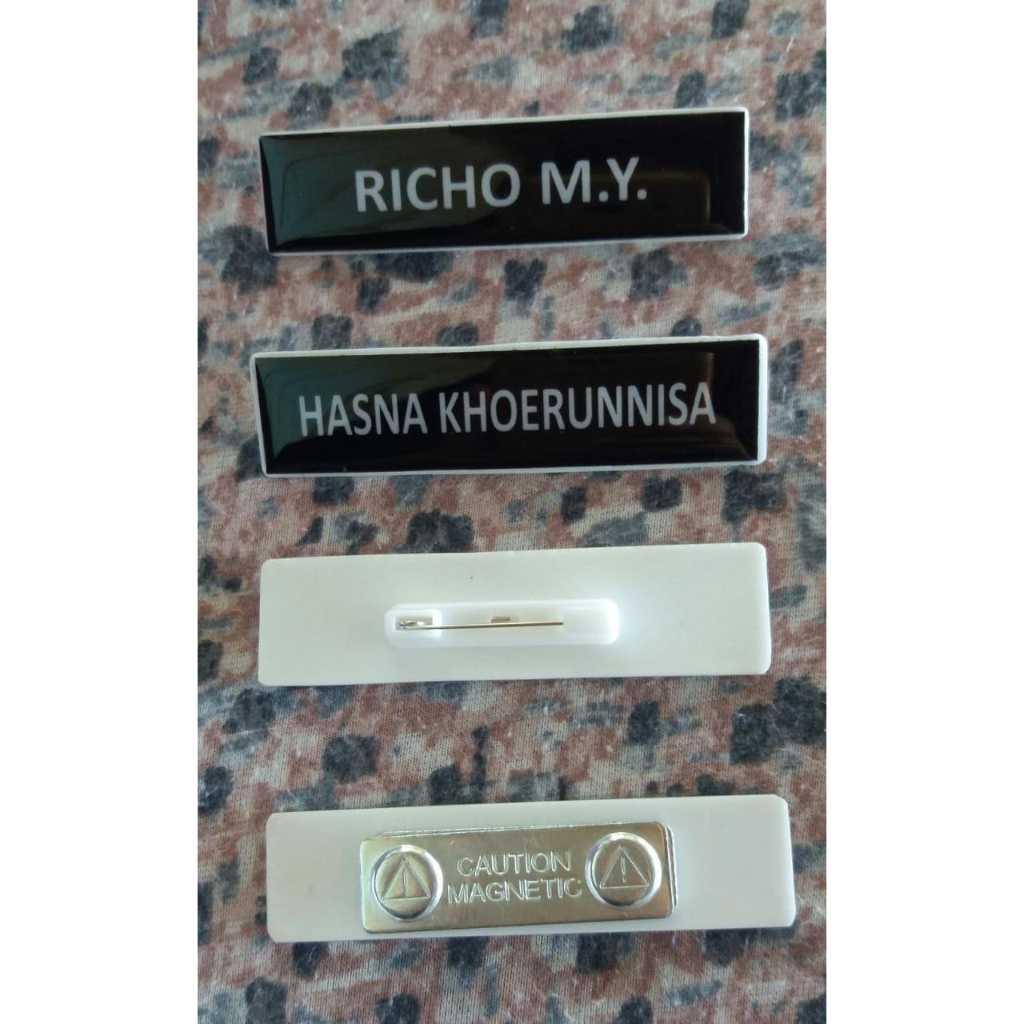 Name tag / Acrylic Nameplate Safety Pin I Nail I Alphabet Magnet ...