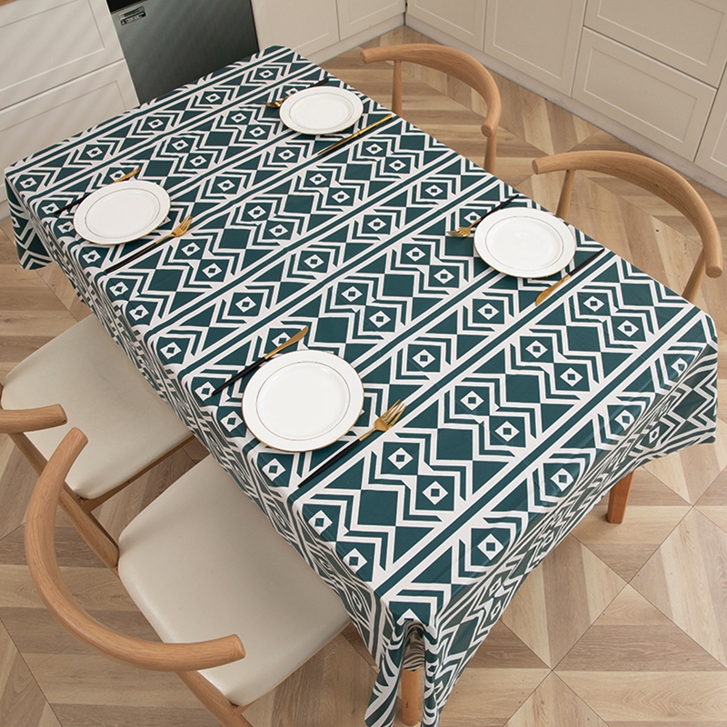 Waterproof Dining Table Cloth Modern Design Size 4 - 6 Chairs / Living ...