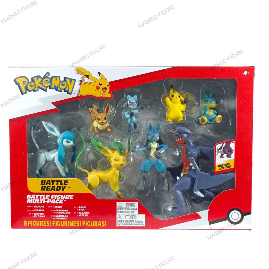 Action Figure Jazwares Pokemon Battle Figure Multi-pack Pikachu Eevee ...
