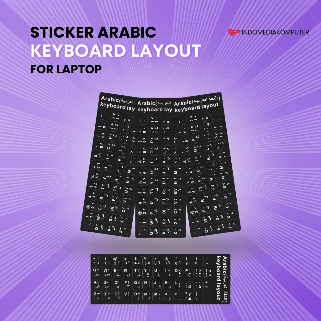 LAYOUT ARABIC KEYBOARD STICKER FOR LAPTOP | Shopee Singapore