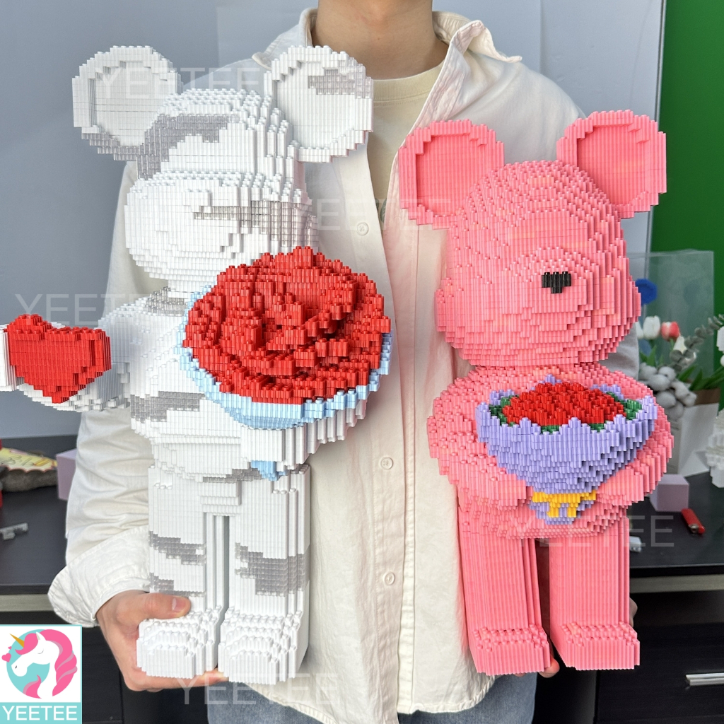 Nano Block Violent Bear Series 3d Model Bricks Education Nano Block