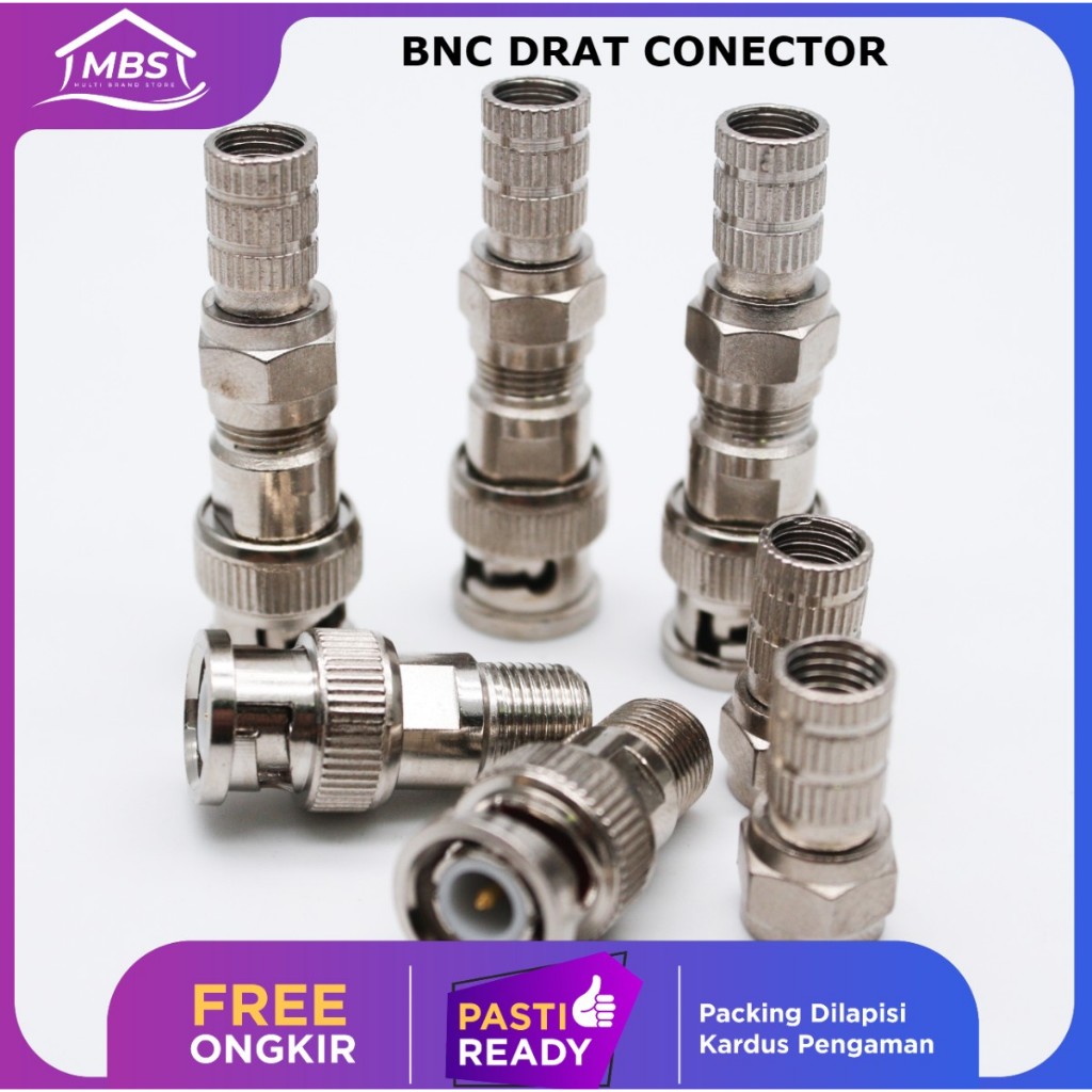 Bnc Thread Camera CCTV Connector 1 Set | Shopee Singapore