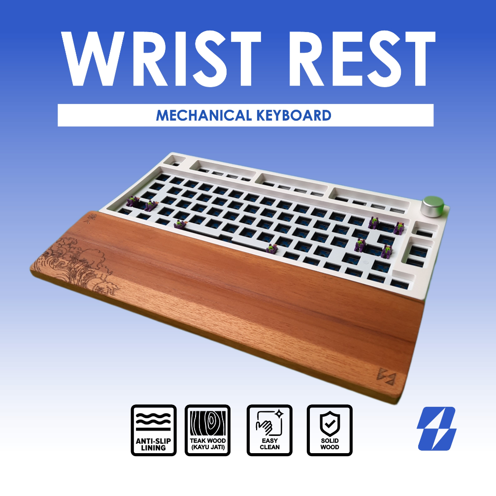 KAYU Styr [The Great Wave] Wrist Rest Mechanical Keyboard / Keyboard ...