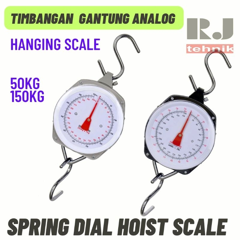 Iron Analog Salter Needle Hanging Scales 50-150 kg Hanging Scale Spring ...