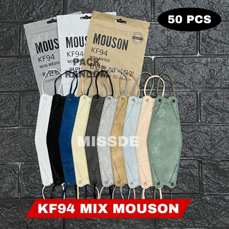 MOUSON KF94 MASKS CONTENTS 50 PCS (5 PACKS) | Shopee Singapore