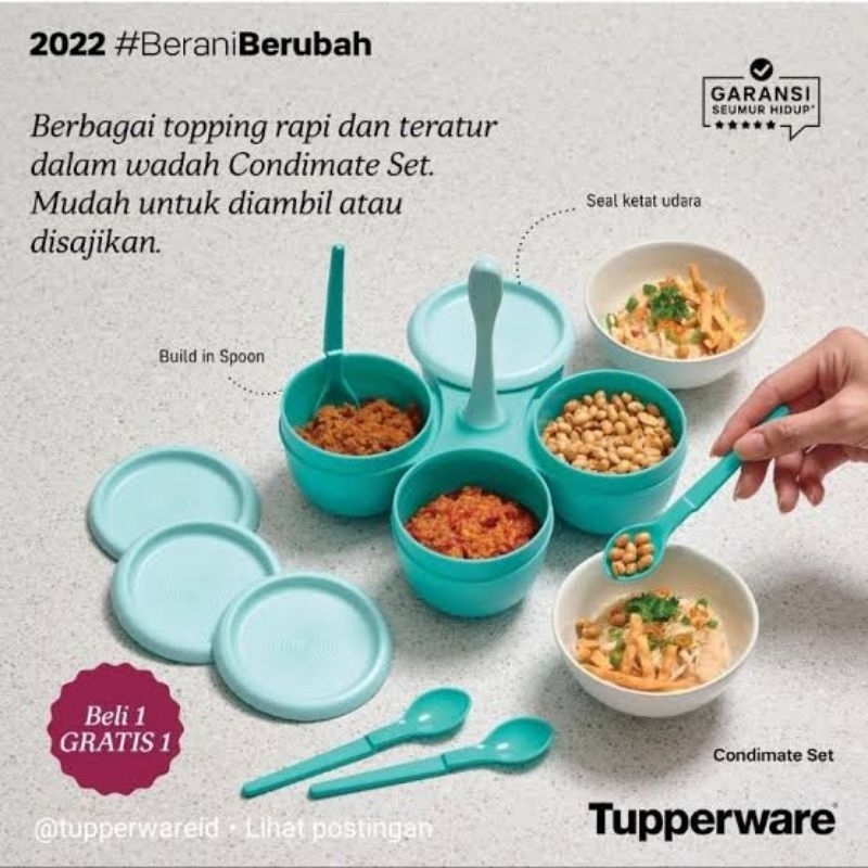 Tupperware - Condimate Set 250ml | Shopee Singapore
