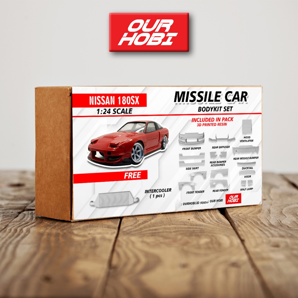 Body Kit Transkit Model Nissan 180SX Missile Car 1/24 Tamiya/Fujimi ...