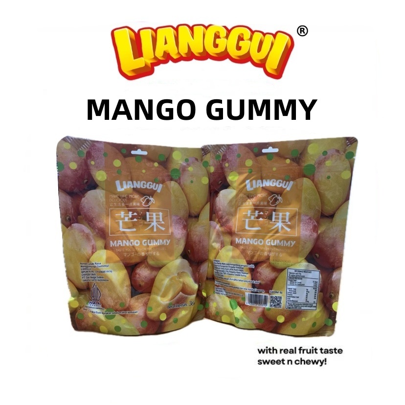 [HALAL] Lianggui Soft Candy MANGO GUMMY MANGO Flavor BIG BAG 360g Which ...
