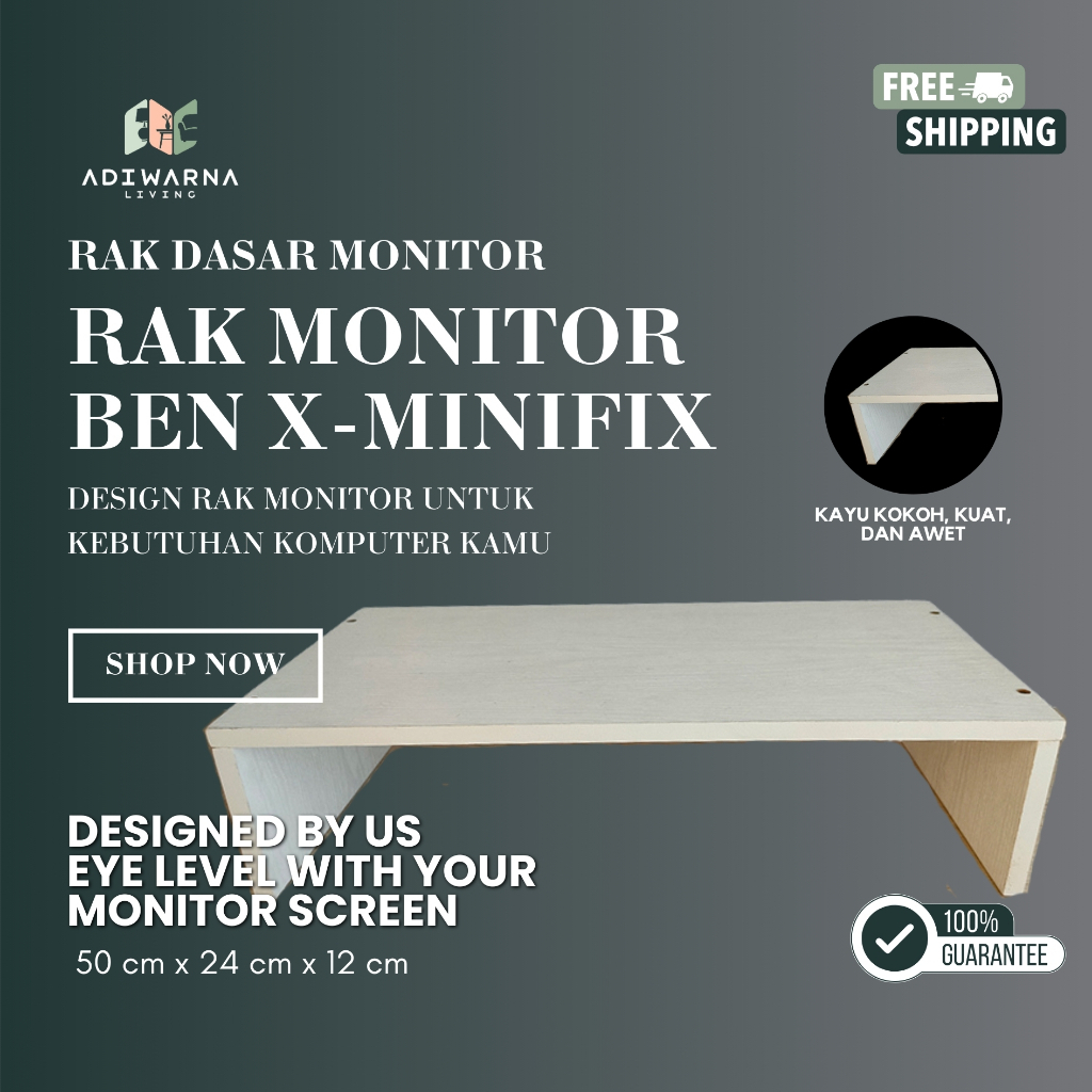 Adiwarna Ben Monitor Rack I Monitor Stand I Monitor Mat I Desktop ...