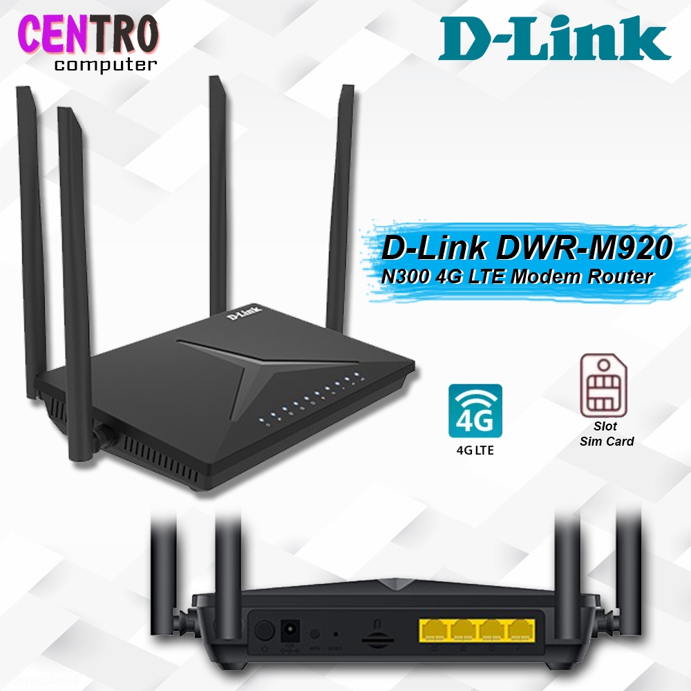 D-Link DWR-M920 N300 4G LTE Modem Router Dlink DWR M920 | Shopee Singapore
