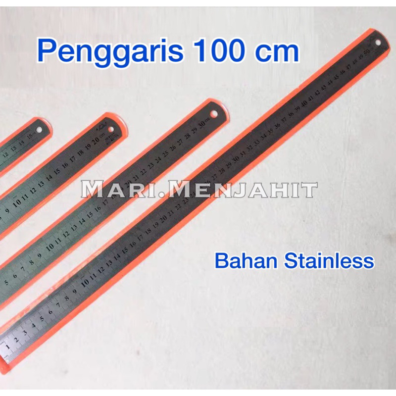 Iron Ruler / Stainless Ruler 100 cm / 1 meter (100 cm) | Shopee Singapore