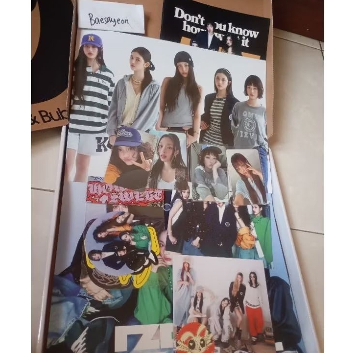 Official NEWJEANS HOW SWEET PHOTOCARD SHARING ALBUM CD POSTCARD GROUP ...