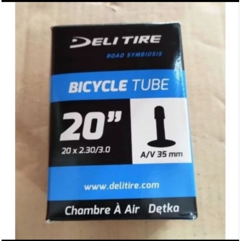 Bicycle Inner Tube Size 20 x 2.30 / 3.0 Deli Tire AV (Motorcycle Cop ...