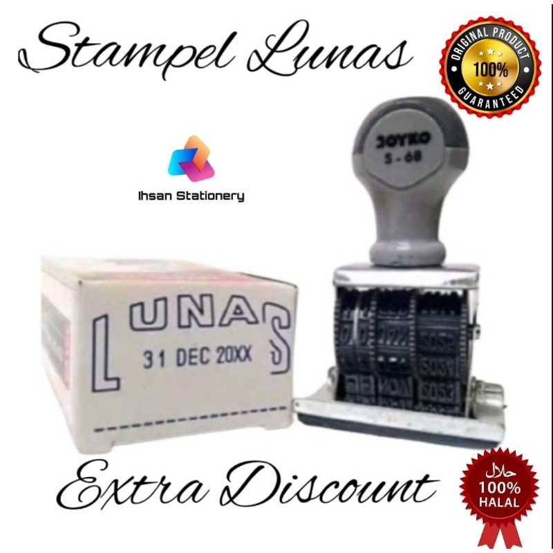 Joyko Lunas & Date Stamp (1 Pcs) | Shopee Singapore