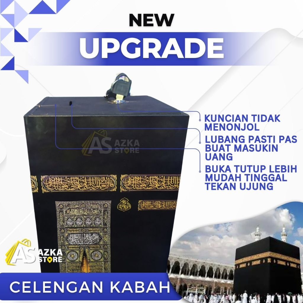 Kaaba Piggy Bank, Original Islamic Jumbo Key, Kaaba Shape | Shopee ...