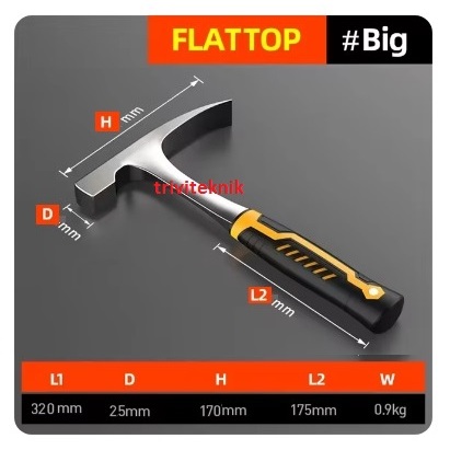 Hammer bricklayer chisel point geological brick mason tool forging claw ...