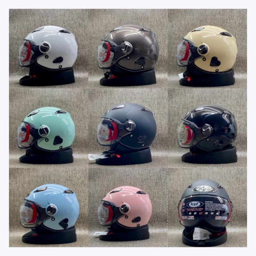 Kyt Elsico Solid || Retro Half Face Helmet | Shopee Singapore