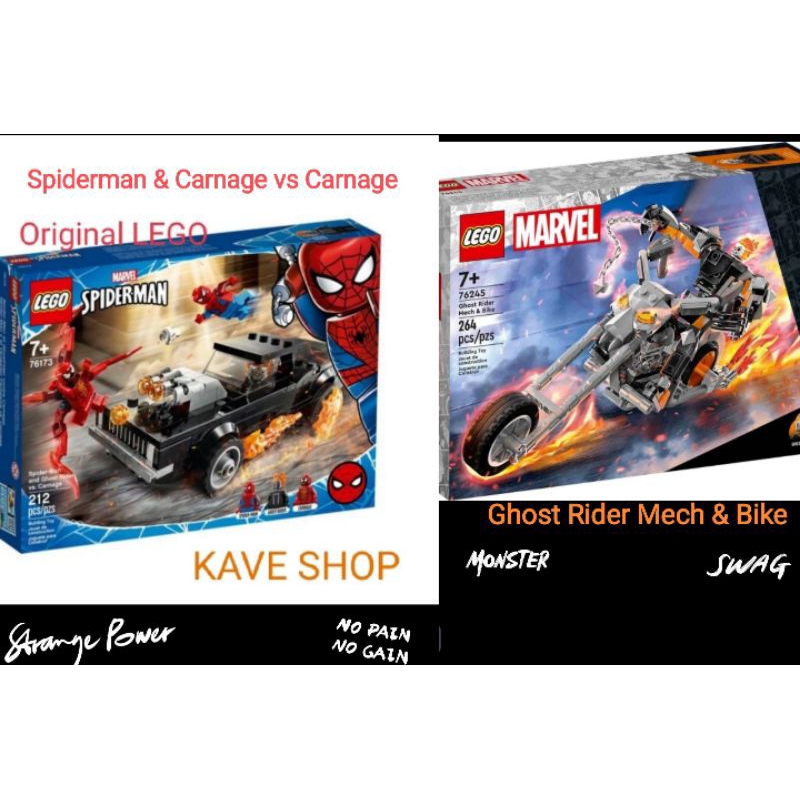 Lego 76173 Super Heroes: Spider-Man and Ghost Rider vs Carnage - LEGO ...