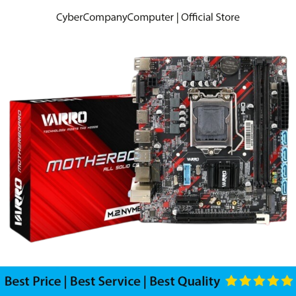 Motherboard Lga 1151 Varro H110 NVME Usb Sata 3.0 Ddr 4 Memory Up To ...