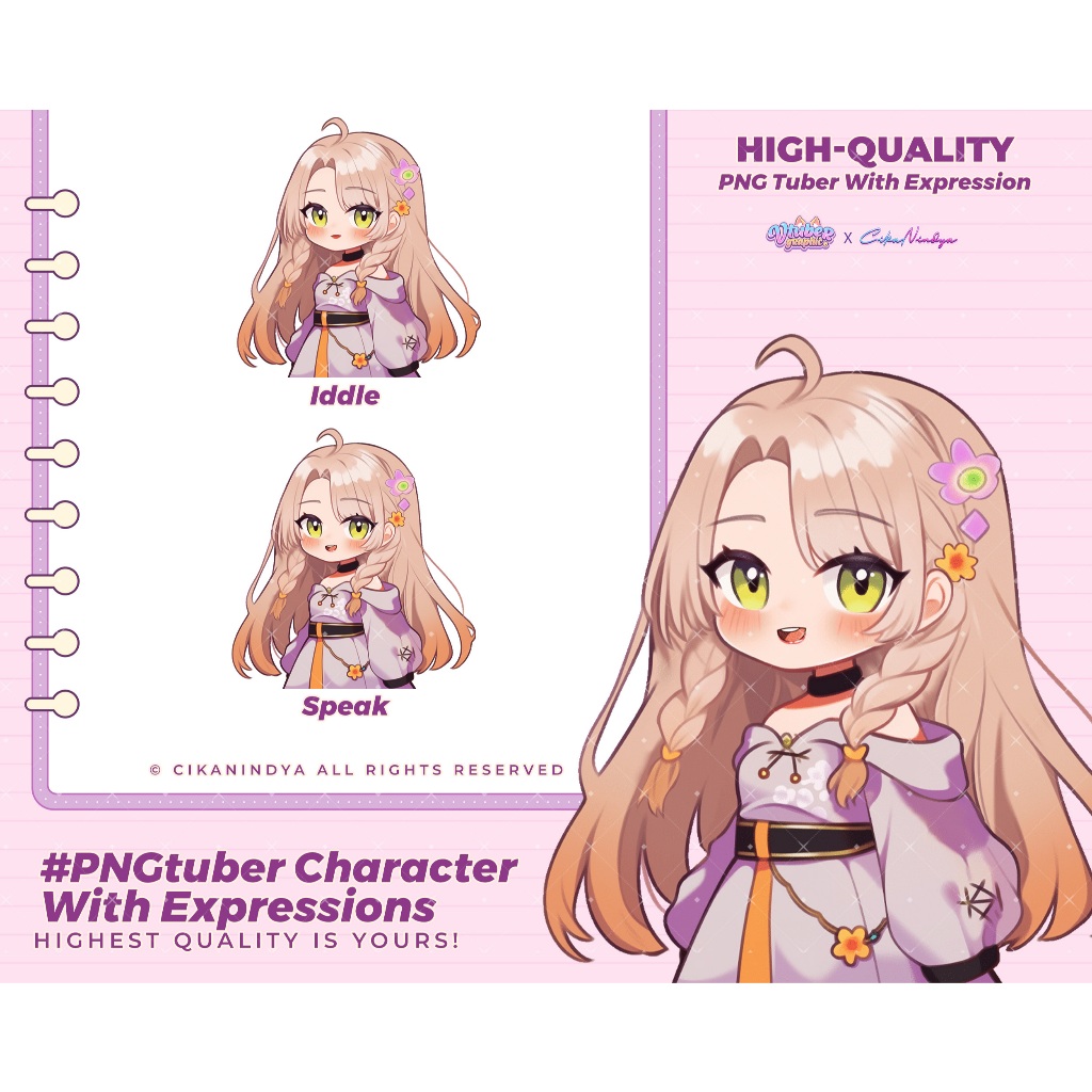 Unique Tuber PNG For Different Live Streaming, Aesthetic Tuber PNG ...
