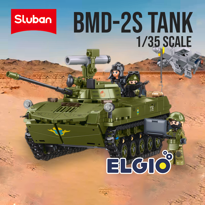 Sluban Bricks Army Tank 2in1 Army BMD-2S Airborned Vehicle B1250 ...