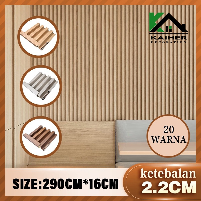 KAYU 2.9 Meter WPC Wooden Board/ PVC Wall Panel / Wooden Grille / 3D ...