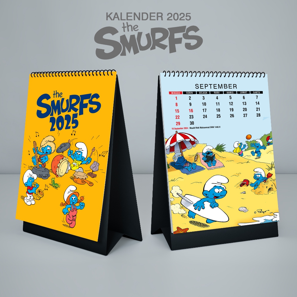 2025 Smurfs Desk Calendar (preorder) | Shopee Singapore