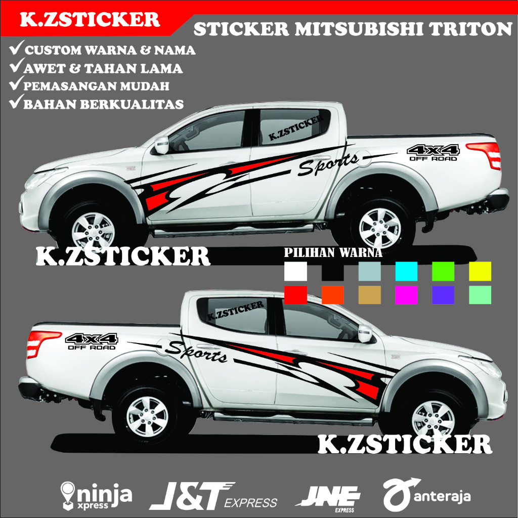 Double cabin car sticker hilux triton ranger dmax navara etc cutting ...