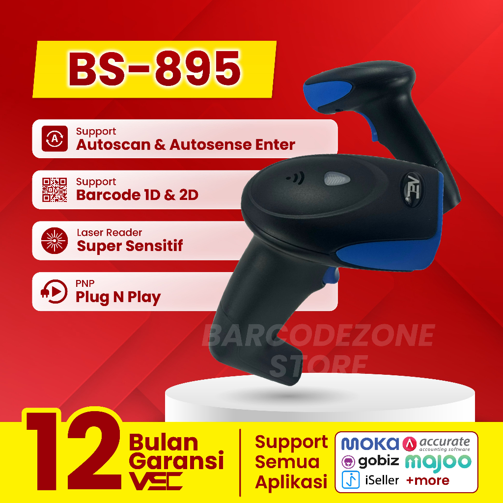 Barcode SCANNER E-Invoice 2D EPPOS EP-6600 (QR CODE-PDF 417-efafecture ...