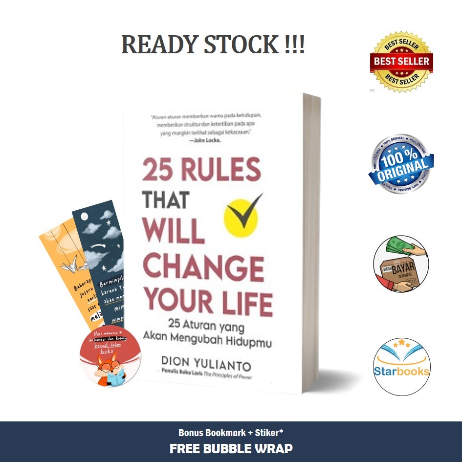 Book 25 Rules That Will Change Your Life - Window (Motivation) | Shopee ...