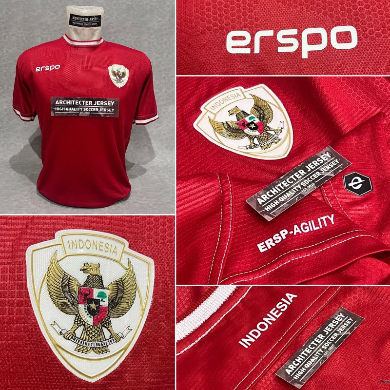 [PI] Indonesian National Team Football Jersey Home 2024 Erspo PI Player ...