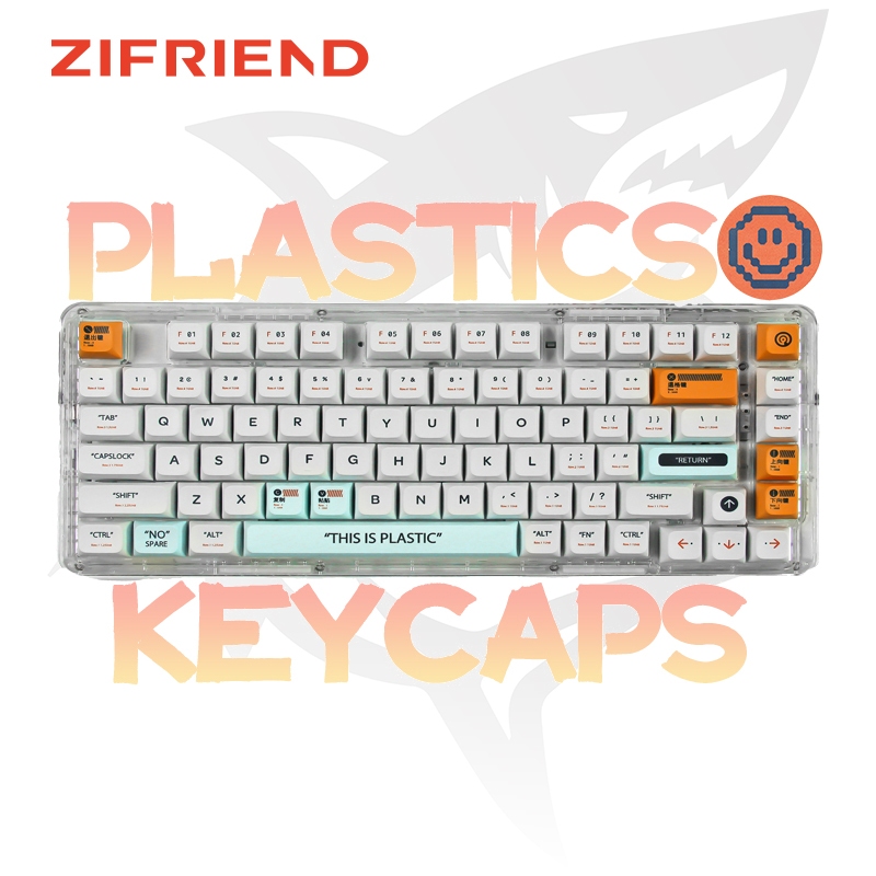 Zifriend Plastic English 128 Key XDA Profile PBT Keycaps Set Mechanical ...