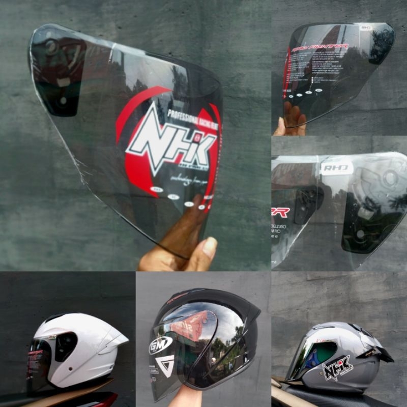 Visor/glass Helmet ORIGINAL RHD LENS NHK N1 MAX, NHK R1 DOBLEVISOR,GM ...