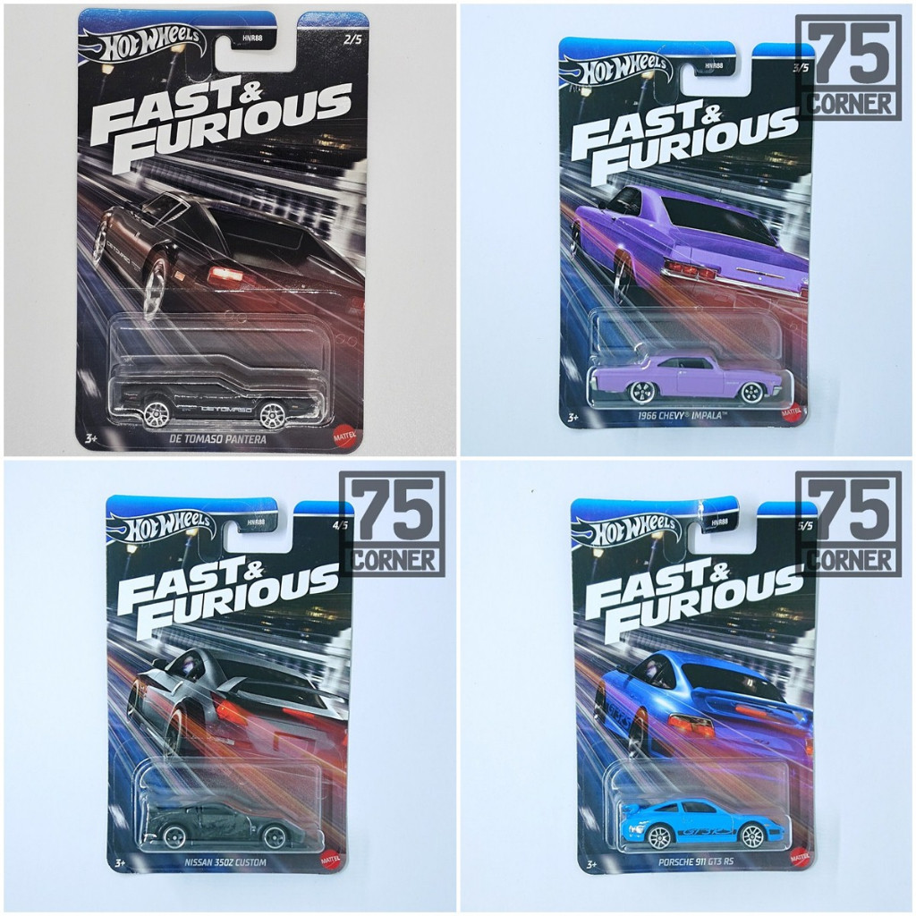 [75 Corner] HW Hot Wheels Fast Furious Street Racing Porsche 911 GT3 RS ...