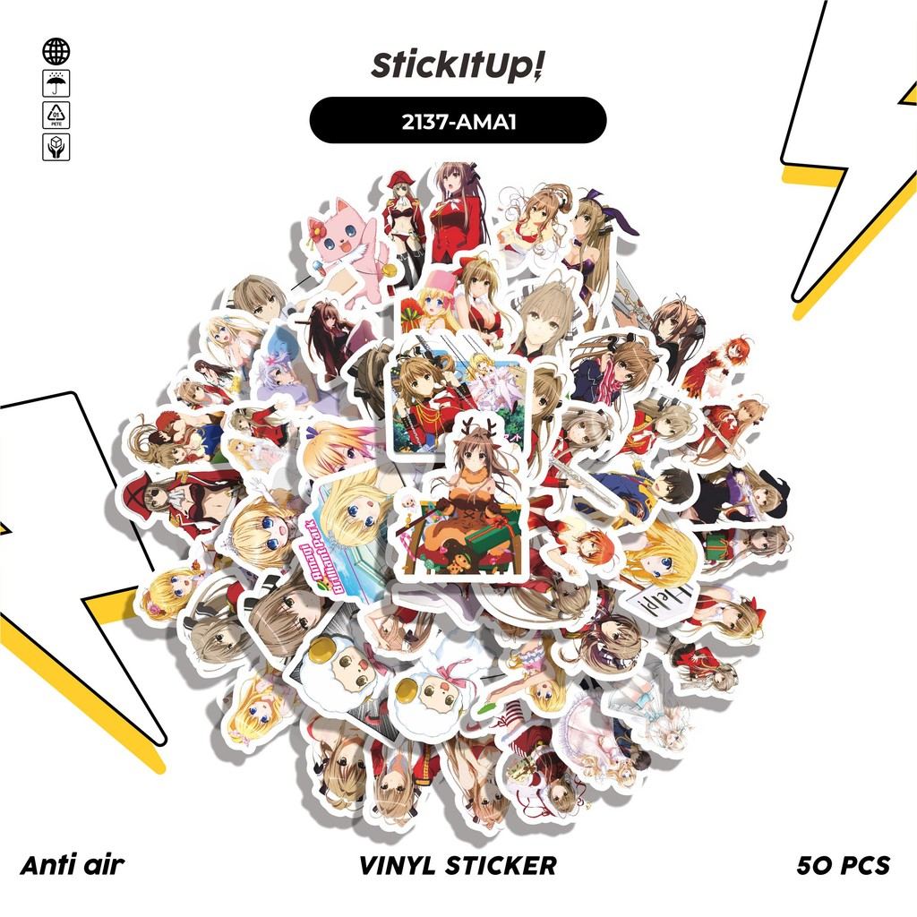 50 Pcs Sticker Pack ANIME SERIES AMAGI BRILIANT PARK CHARACTER MIX 01 ...