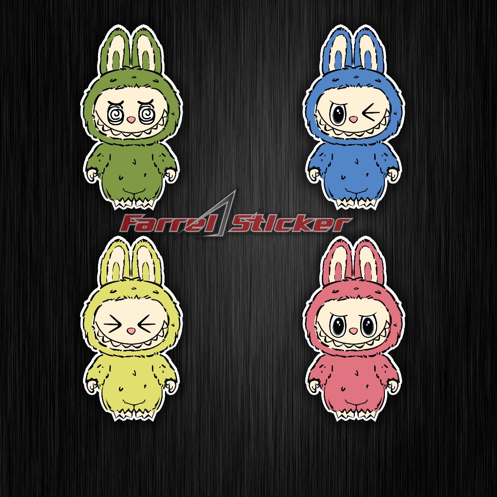 Labubu Stickers, Cute Viral Labubu Stickers 7 CM | Shopee Singapore