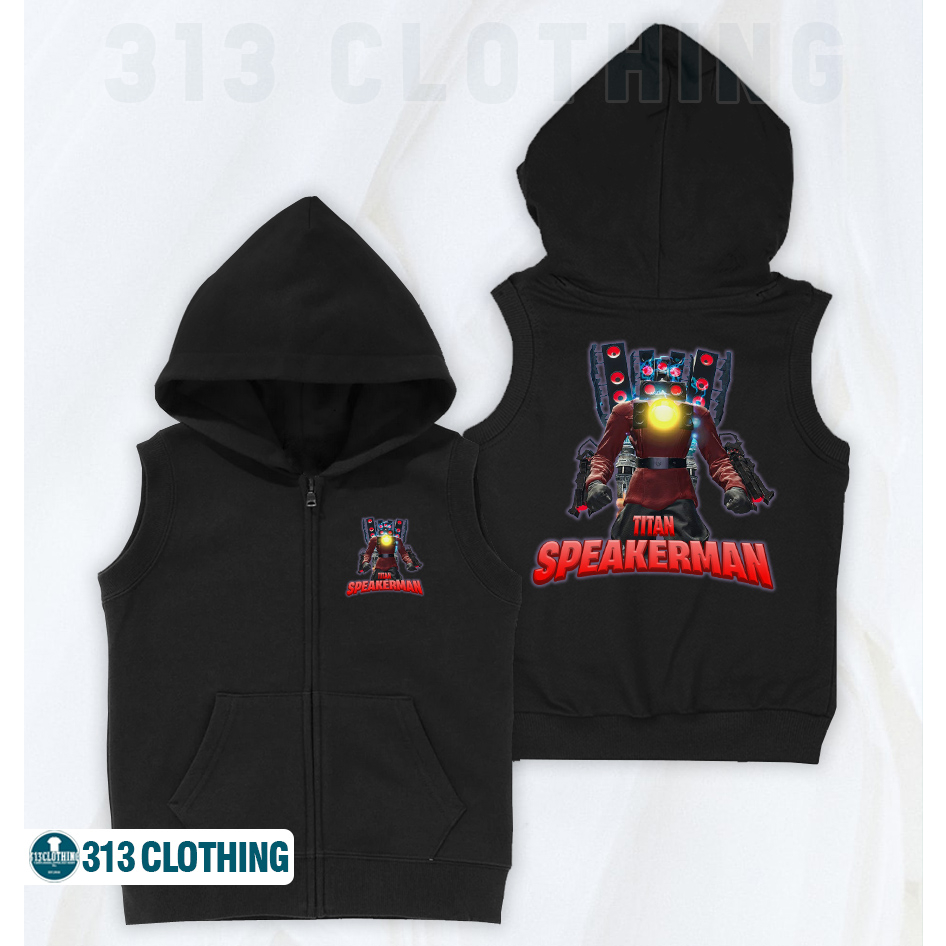 Titan Speaker Man Children's Vest Jacket Zipper Skibidi Toilet ...
