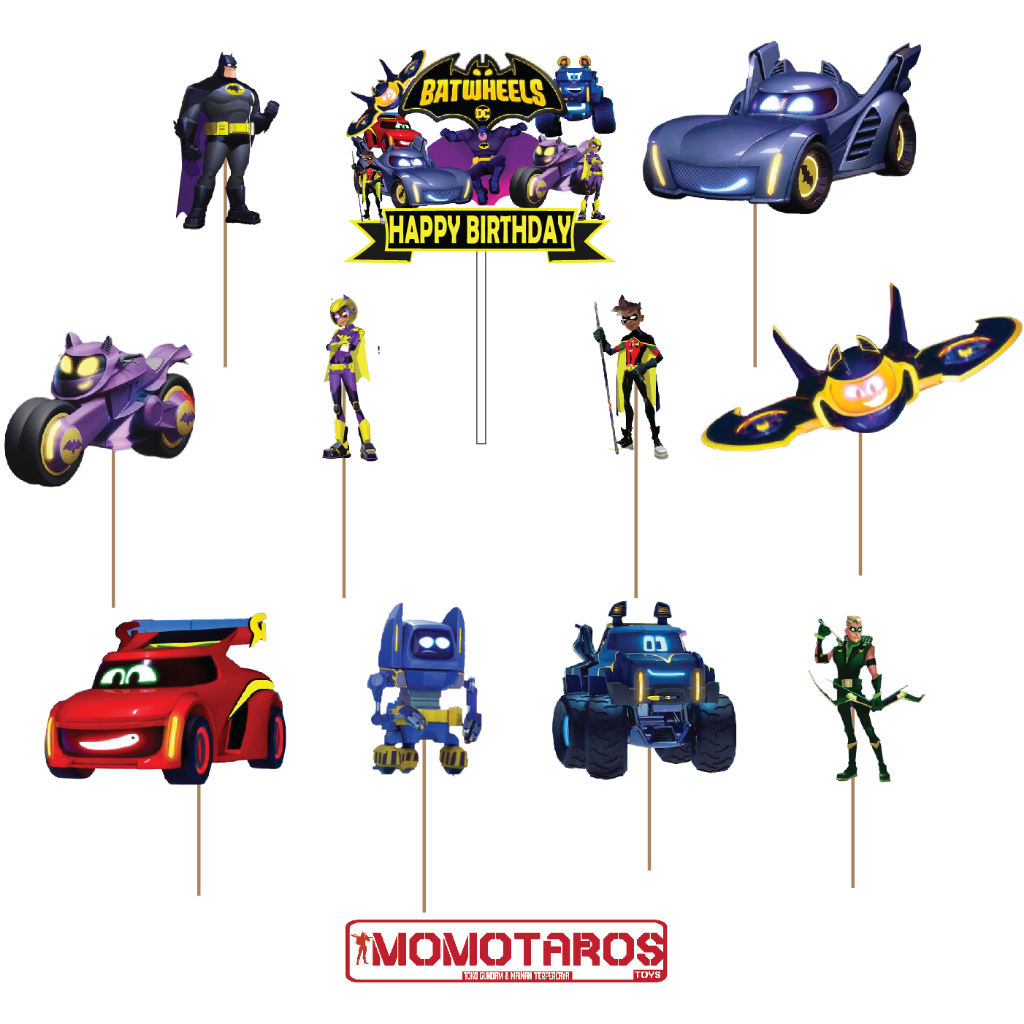 Dc Superhero Batwheels cake Topper | Shopee Singapore