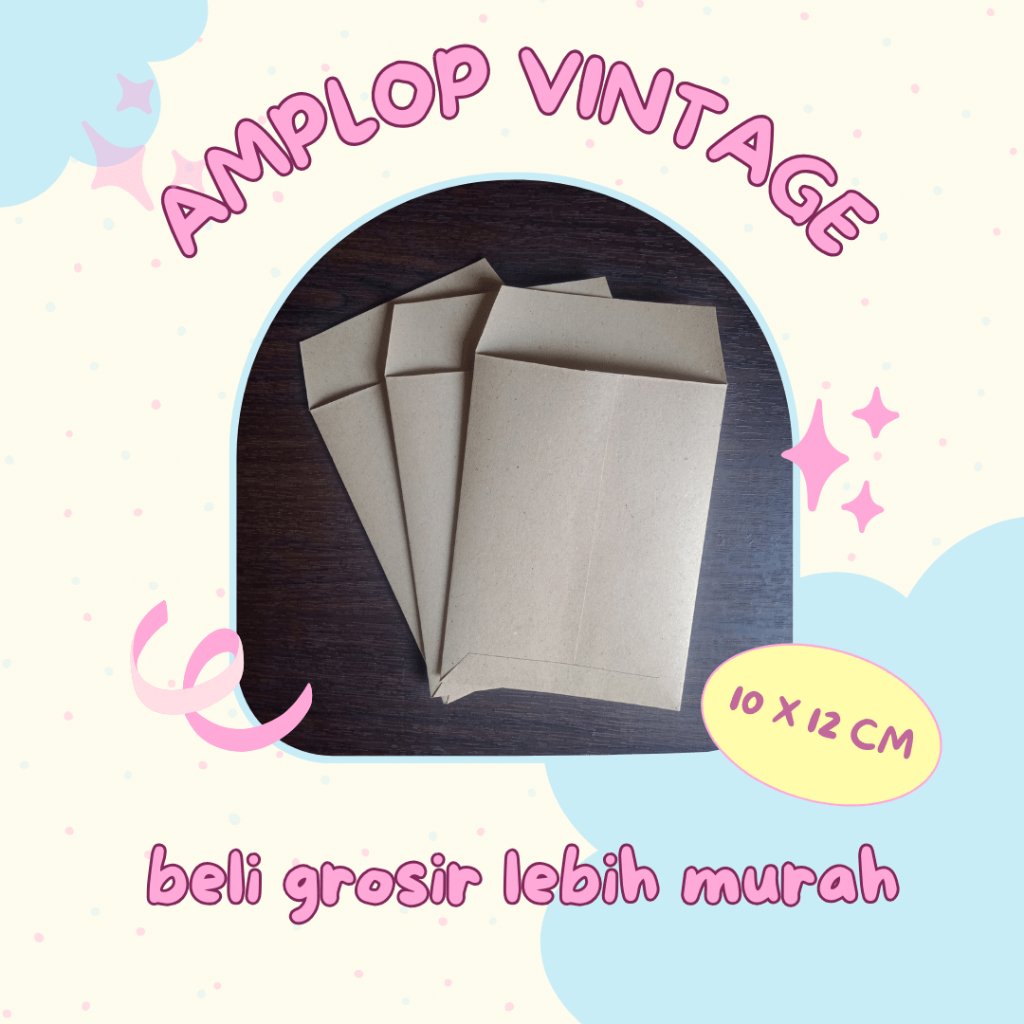 Akl035 [10 PCs] Kraft Portrait Packaging Envelopes Classic Envelopes ...
