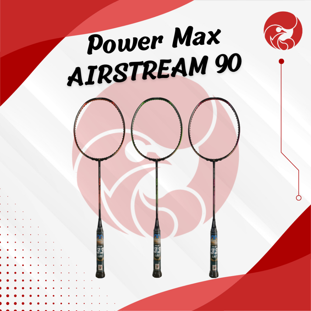Powermax Turbo Charging Air Stream 90 Racket Badminton | Shopee Singapore