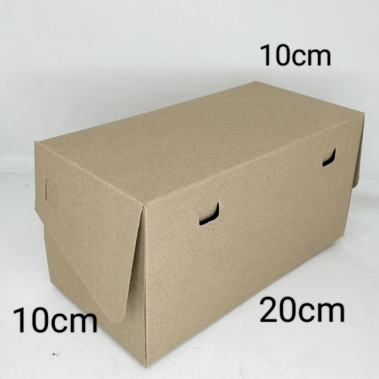 10pcs Bomboloni Box Kraft Box 20x10x10cm Non Laminated | Shopee Singapore