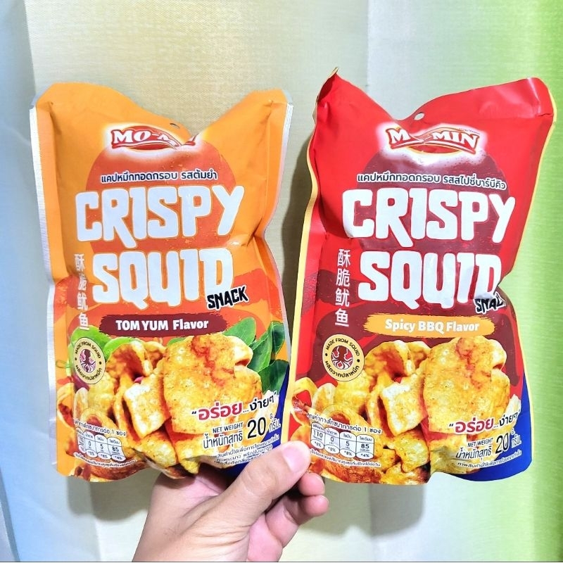 Momin Crispy Squid Tom Yum Thai Snack Snack Mo-Min Crispy Squid | Shopee Singapore
