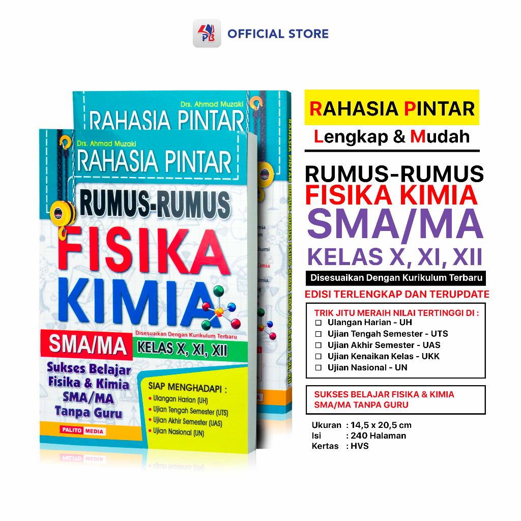 High School Physics Chemistry Formula Book / Smart Secrets of Chemical ...