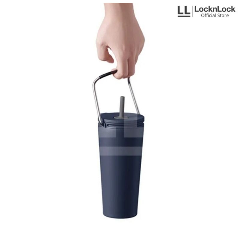 Locknlock Bucket Tumbler Straw Thermos Bottle 540ml | Shopee Singapore
