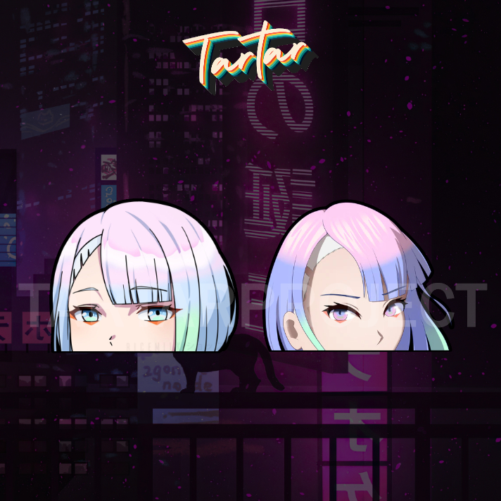 Vinyl Sticker Sticker - Peeker Anime Lucy Cyberpunk | Shopee Singapore