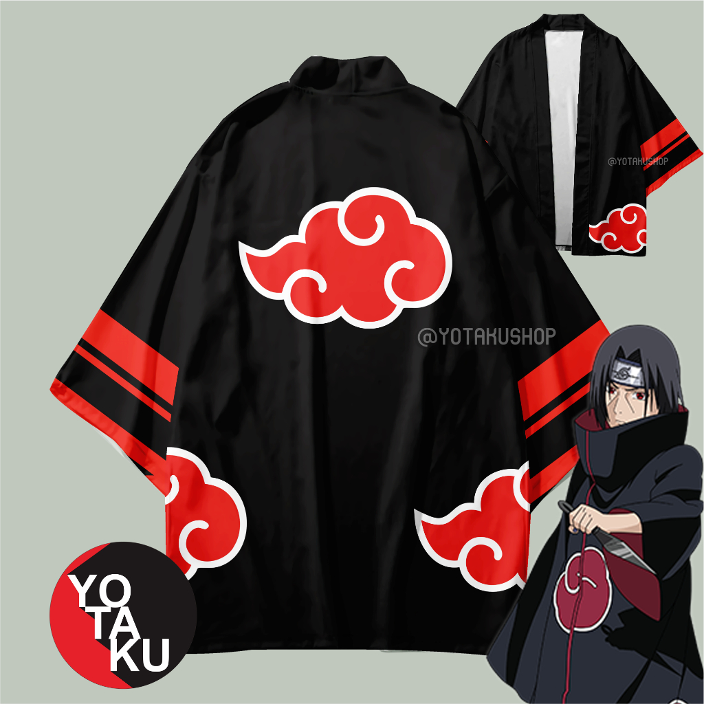 Haori Cardigan Anime Naruto Akatsuki Series 1 Japanese Cosplay Costume ...